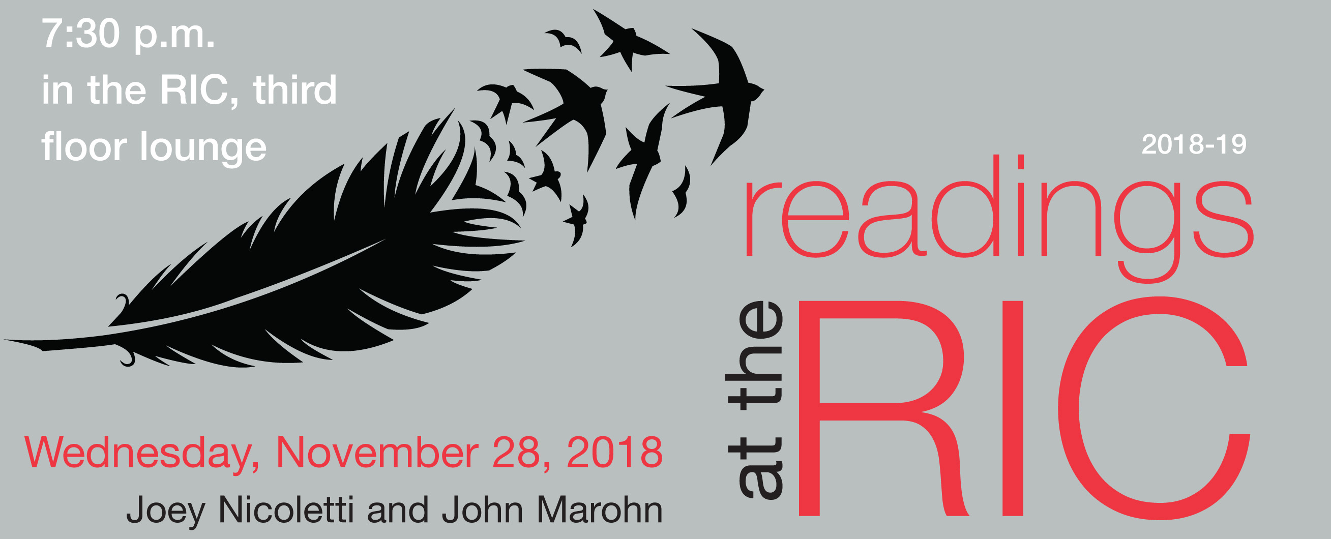 Readings at the RIC: Nicoletti + Marohn - Just Buffalo Literary Center ...