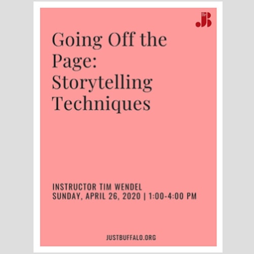 Writing Workshop: Going Off the Page: Storytelling Techniques with Tim ...