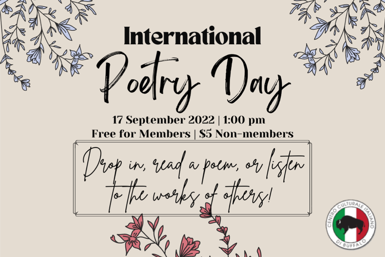 2nd International Poetry Day Reading - Just Buffalo Literary Center ...