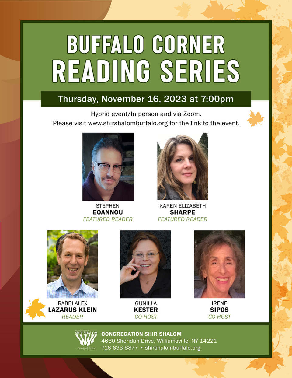 Buffalo Corner Reading Series - Just Buffalo Literary Center | Buffalo, NY